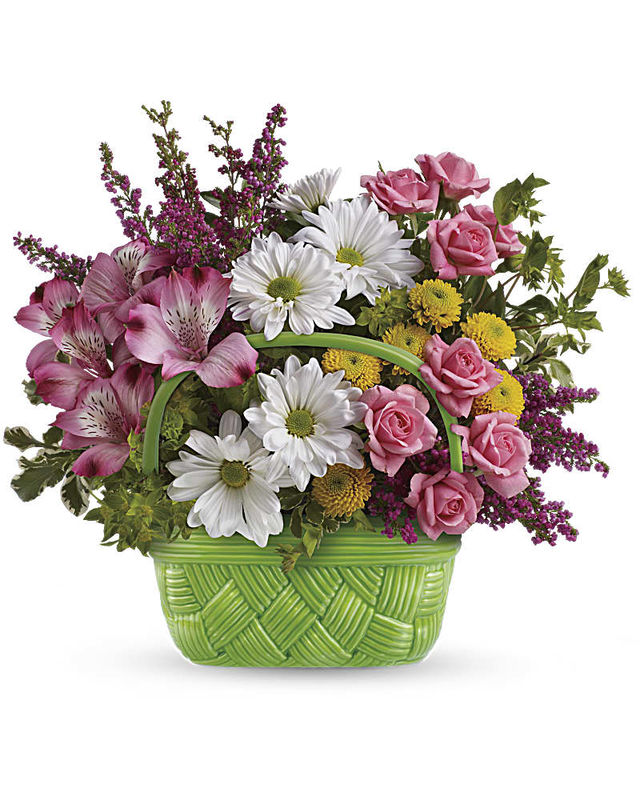 Teleflora's Basket Of Beauty Bouquet a3643 | Flower Delivery | Flower Shop