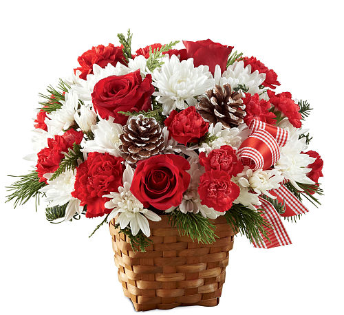FTD Holiday Happiness Basket a4029 | Flower Delivery | Flower Shop