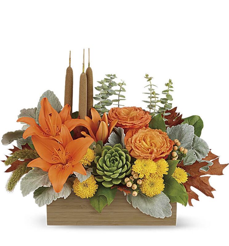 Teleflora's Fall Bamboo Garden a8110 | Flower Delivery | Flower Shop