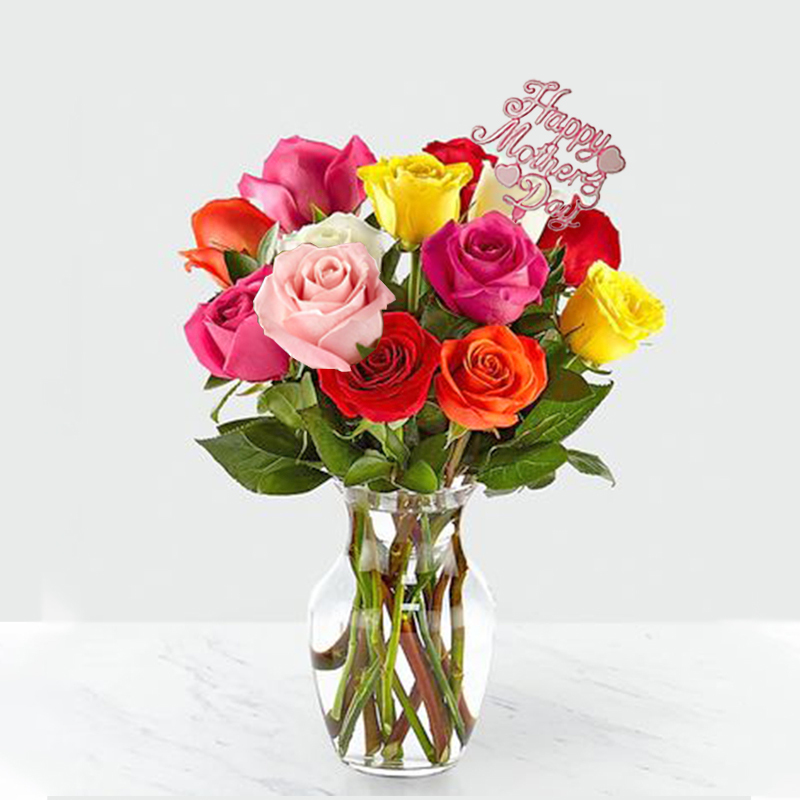 Mother's Day Colorful Roses a9338 | Flower Delivery | Flower Shop
