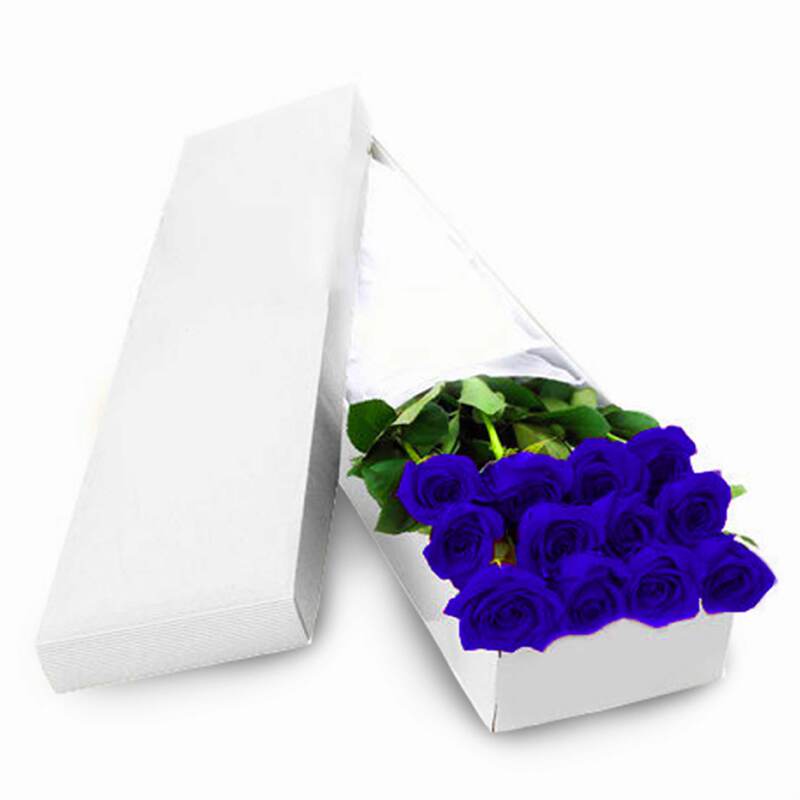 Dozen Blue Roses Bouquet in a Box a9544 | Flower Delivery | Flower Shop